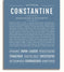 Constantine Personalized Name Meaning Art Prints – Name Stories