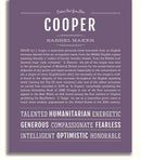 Cooper | Name Art Print – Name Stories