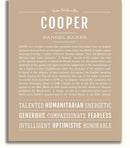 Cooper | Name Art Print – Name Stories