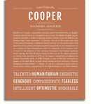 Cooper | Name Art Print – Name Stories