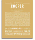 Cooper | Name Art Print – Name Stories