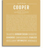 Cooper | Name Art Print – Name Stories