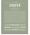Cooper | Name Art Print – Name Stories