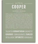 Cooper | Name Art Print – Name Stories