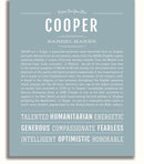 Cooper | Name Art Print – Name Stories