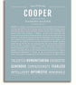 Cooper | Name Art Print – Name Stories