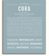 Cora | Name Art Print – Name Stories