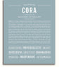 Cora | Name Art Print – Name Stories