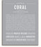 Coral | Name Art Print – Name Stories