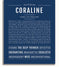 Coraline | Name Art Print – Name Stories