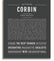 Corbin | Name Art Print – Name Stories