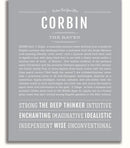 Corbin | Name Art Print – Name Stories