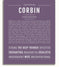 Corbin | Name Art Print – Name Stories