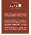 Corbin | Name Art Print – Name Stories