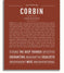 Corbin | Name Art Print – Name Stories