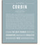 Corbin | Name Art Print – Name Stories