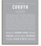 Corbyn | Name Art Print – Name Stories