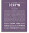 Corbyn | Name Art Print – Name Stories