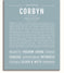 Corbyn | Name Art Print – Name Stories