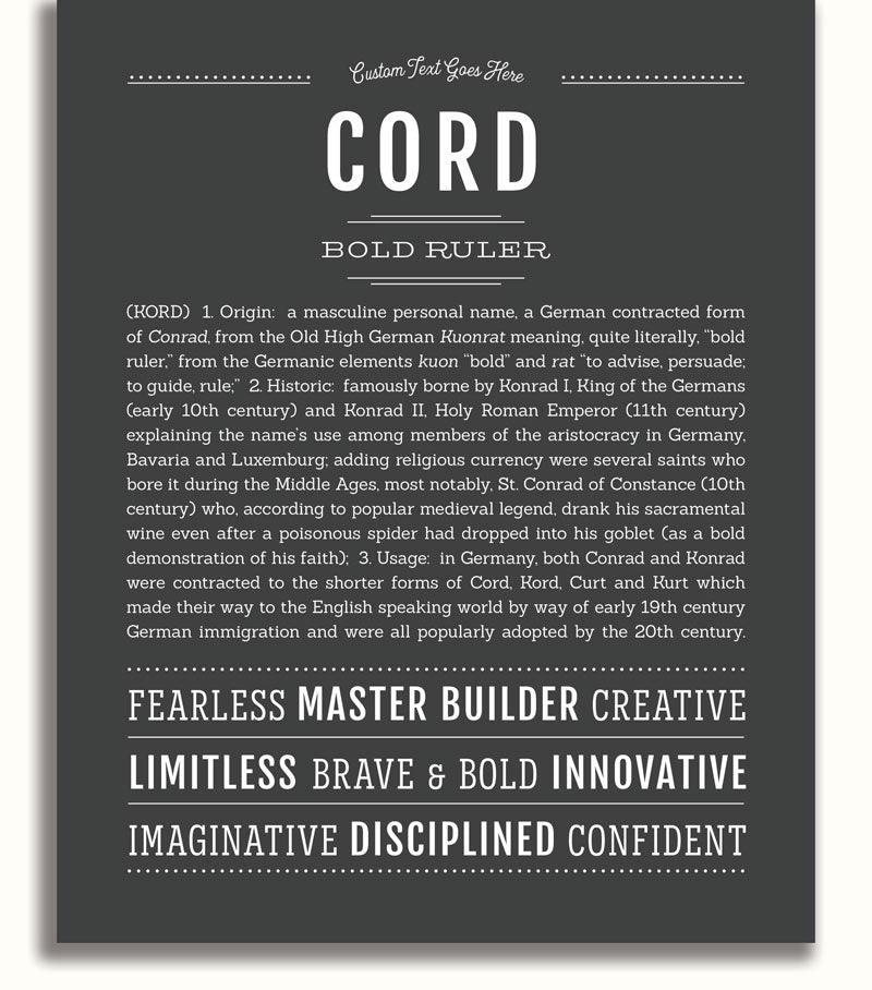Cord | Name Art Print – Name Stories