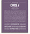 Corey (male) | Name Art Print – Name Stories
