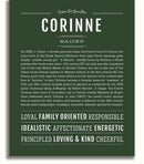Corinne | Name Art Print – Name Stories