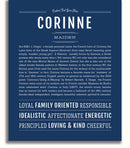 Corinne | Name Art Print – Name Stories
