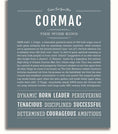 Cormac | Name Art Print – Name Stories
