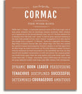 Cormac | Name Art Print – Name Stories