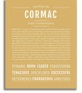 Cormac | Name Art Print – Name Stories