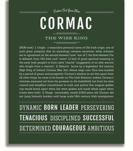 Cormac | Name Art Print – Name Stories