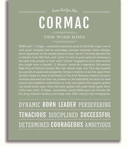 Cormac | Name Art Print – Name Stories