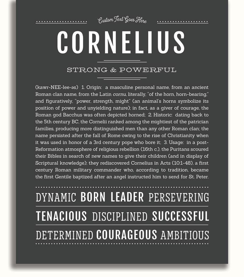 Cornelius | Name Art Print – Name Stories