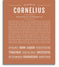 Cornelius Personalized Name Meaning Art Prints – Name Stories