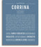Corrina | Name Art Print – Name Stories