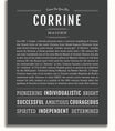 Corrine | Name Art Print – Name Stories