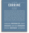 Corrine | Name Art Print – Name Stories