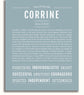 Corrine | Name Art Print – Name Stories