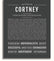 Cortney | Name Art Print – Name Stories