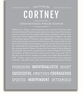 Cortney | Name Art Print – Name Stories