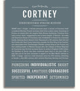 Cortney | Name Art Print – Name Stories