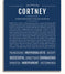 Cortney | Name Art Print – Name Stories