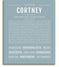 Cortney | Name Art Print – Name Stories