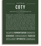 Coty | Name Art Print – Name Stories