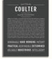Coulter | Name Art Print – Name Stories