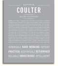 Coulter | Name Art Print – Name Stories