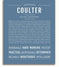 Coulter | Name Art Print – Name Stories