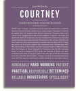 Courtney | Name Art Print – Name Stories