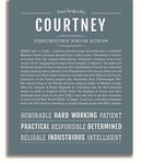 Courtney | Name Art Print – Name Stories