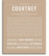 Courtney | Name Art Print – Name Stories